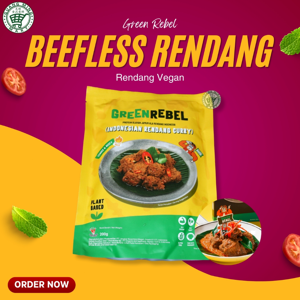 Jual Green Rebel Beefless Rendang / Rendang Vegan | Shopee Indonesia