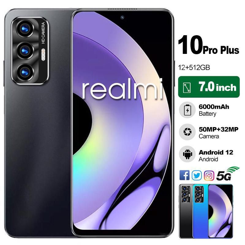 Jual Hp Realmi 10 Pro Plus Ram 8 256GB 128GB 512GB layar 7 inch ...