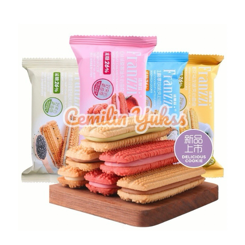 Jual Franzzi Cookie 70g Franzzi Sandwich Cookie Rasa Strawbery Passion ...