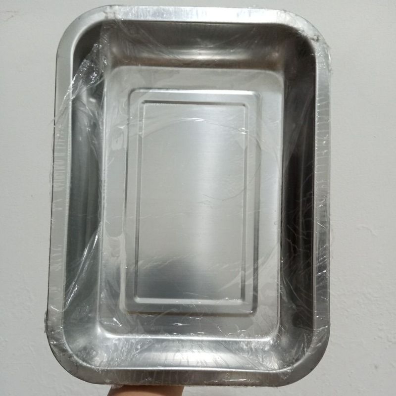 Jual wadah alumunium persegi panjang 26x18cm murah | Shopee Indonesia