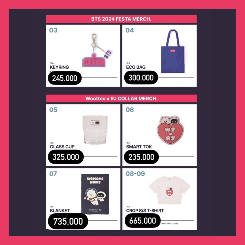 Jual [READY] BTS 2024 FESTA Merch | Shopee Indonesia