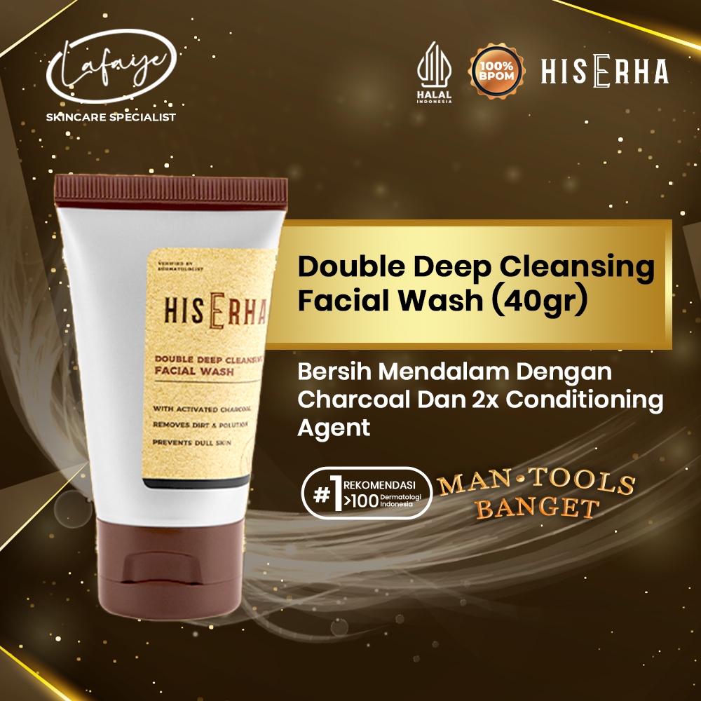 Jual HIS ERHA Double Deep Cleansing Facial Wash 40gr - Sabun Pembersih ...
