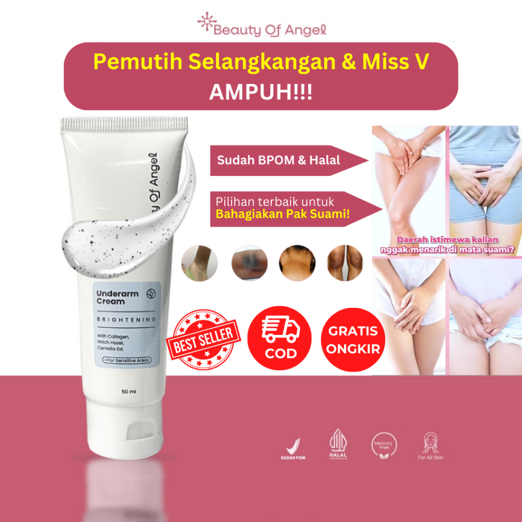 Jual Pemutih Ketiak Selangkangan Dan Miss V Underarm Cream Scrub Beauty Of Angel Original BPOM ...