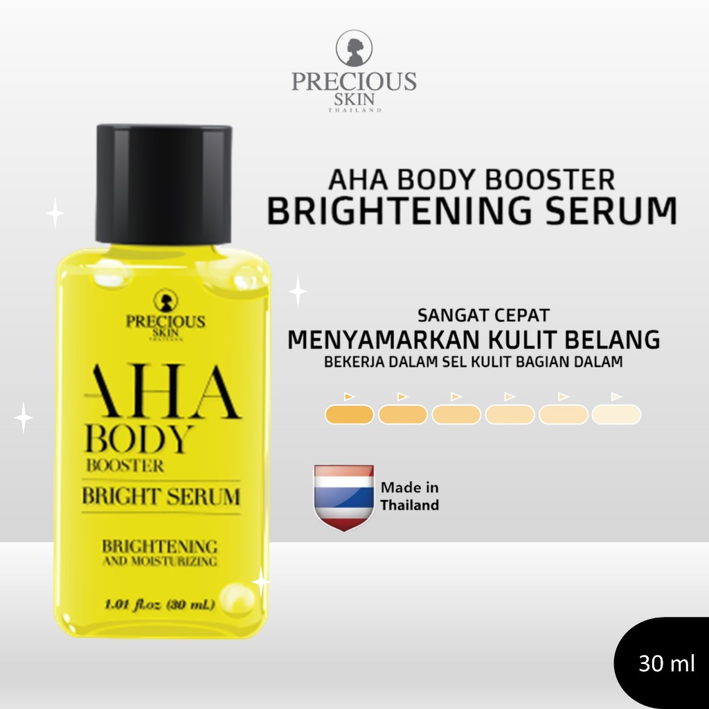 Jual PRECIOUS SKIN AHA Brightening & Whitening Booster Body Serum ...