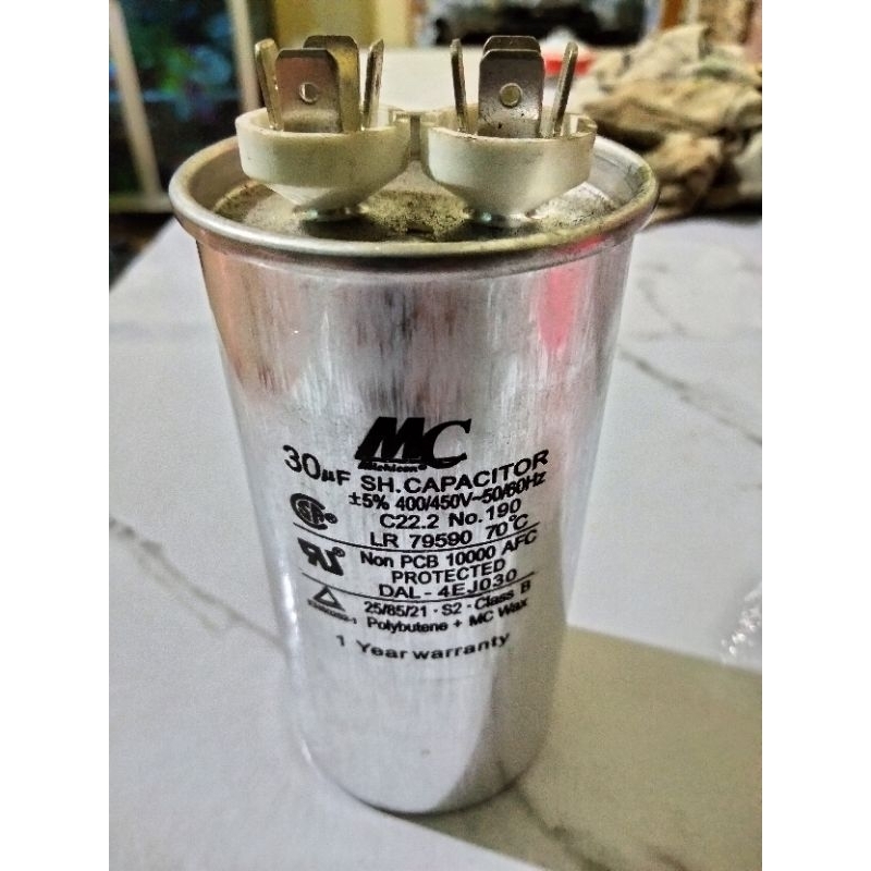 Jual CAPASITOR AC 30UF MICRO MERK MC ORIGINAL | Shopee Indonesia