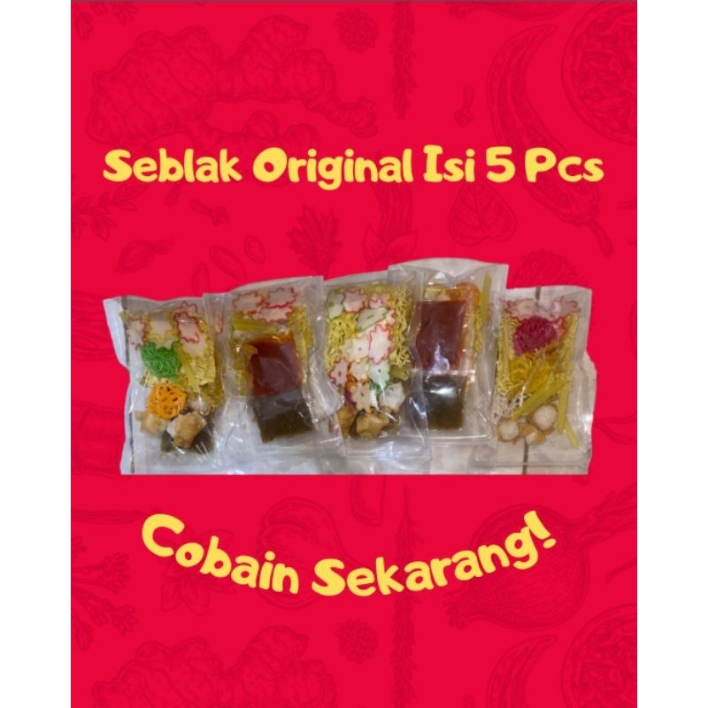 Jual [Paket Hemat Isi 5 Pcs] Seblak Instan Original Kemasan Polos ...
