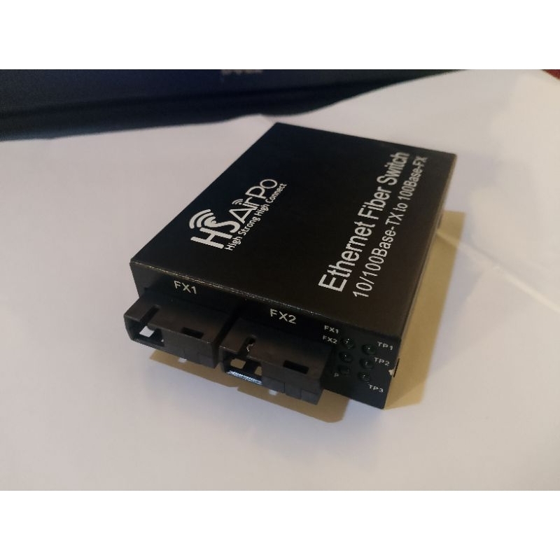 Jual Media Converter HTB 2FO 3LAN bekas normal komplit adaptor | Shopee ...