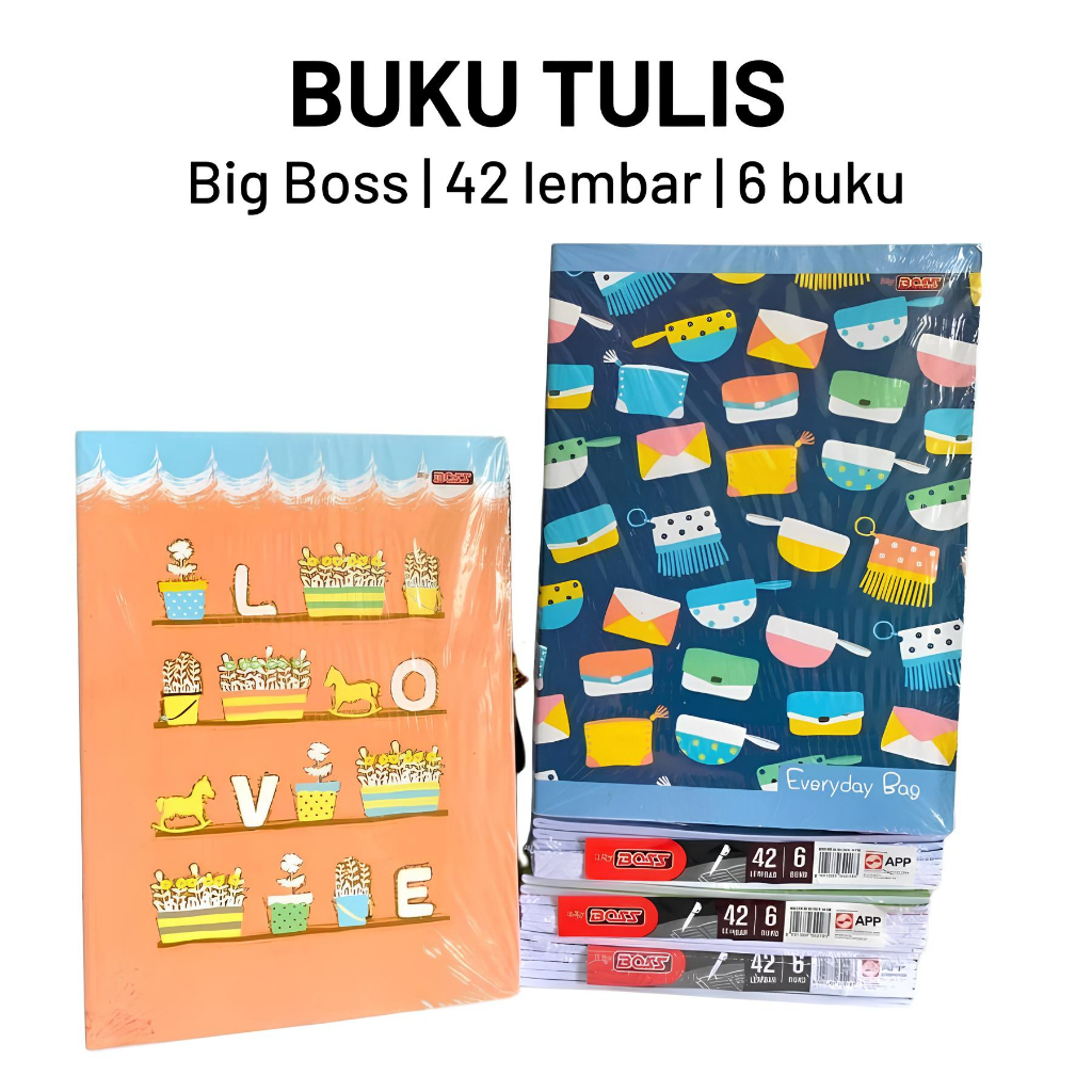 Jual (Isi 6 Buku) Sidu Buku Tulis Big Boss Isi 42 Lembar Besar Ukuran ...