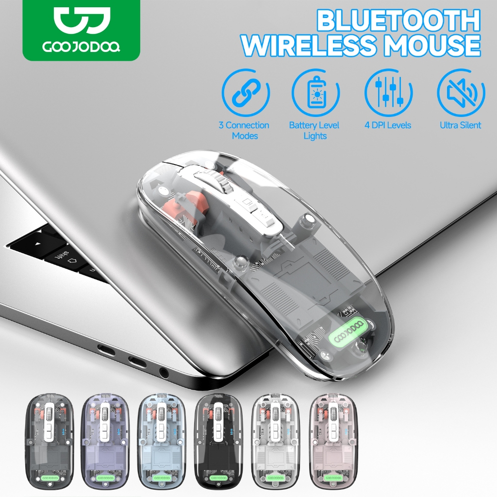 Jual Goojodoq Bluetooth Mouse Wireless DPI for iPad laptop Rechargeable ...