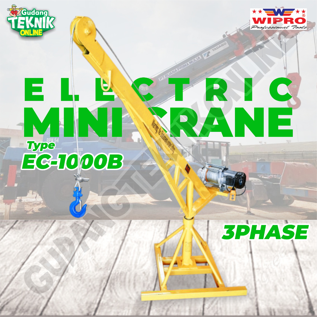 Jual Electric Mini Crane 3Phase WIPRO EC-1000B New / Elektrik Mini ...