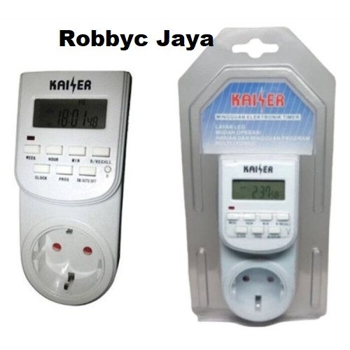 Jual Timer Digital / Timer Otomatis/ Stopkontak Timer Kaiser | Shopee ...