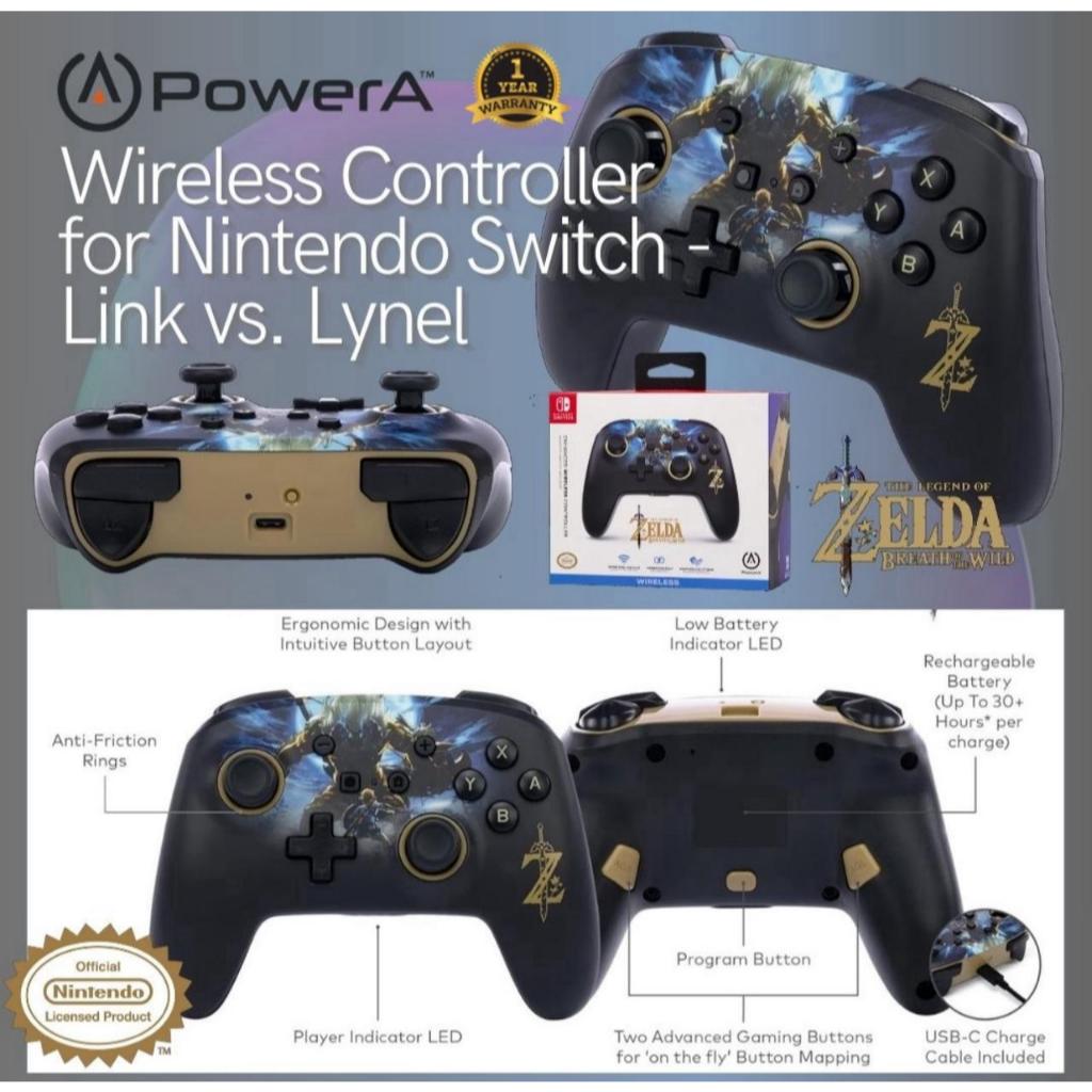 Jual PowerA Switch Rechargeable Enhanced Wireless Controller Link vs ...