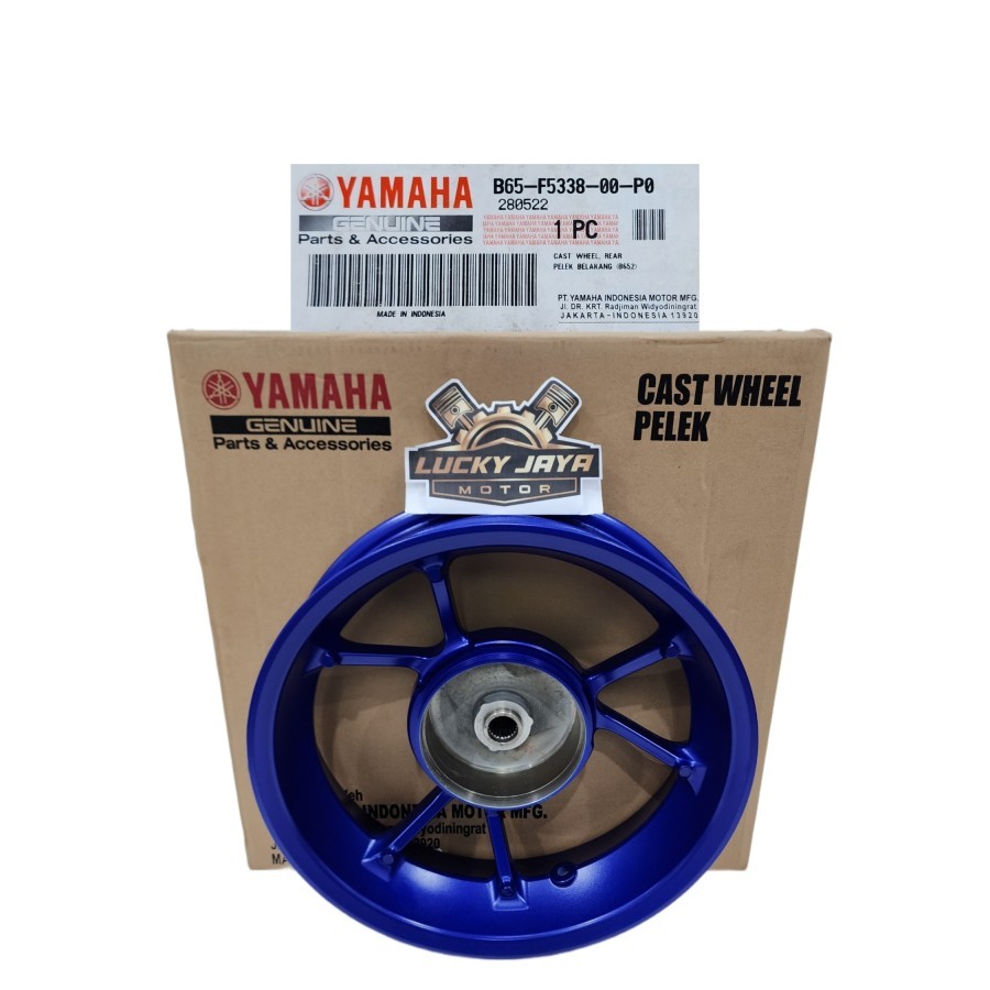 Jual Cast Wheel Rear Pelek Velg Vleg Racing Belakang Aerox 155 Biru ...