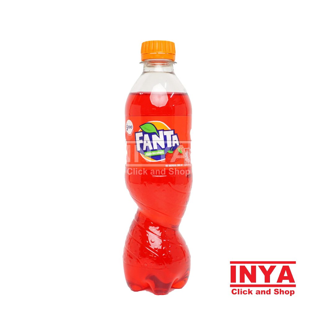 Jual Fanta Rasa Strawberry 390ml - Minuman Soda - Soft drink | Shopee Indonesia