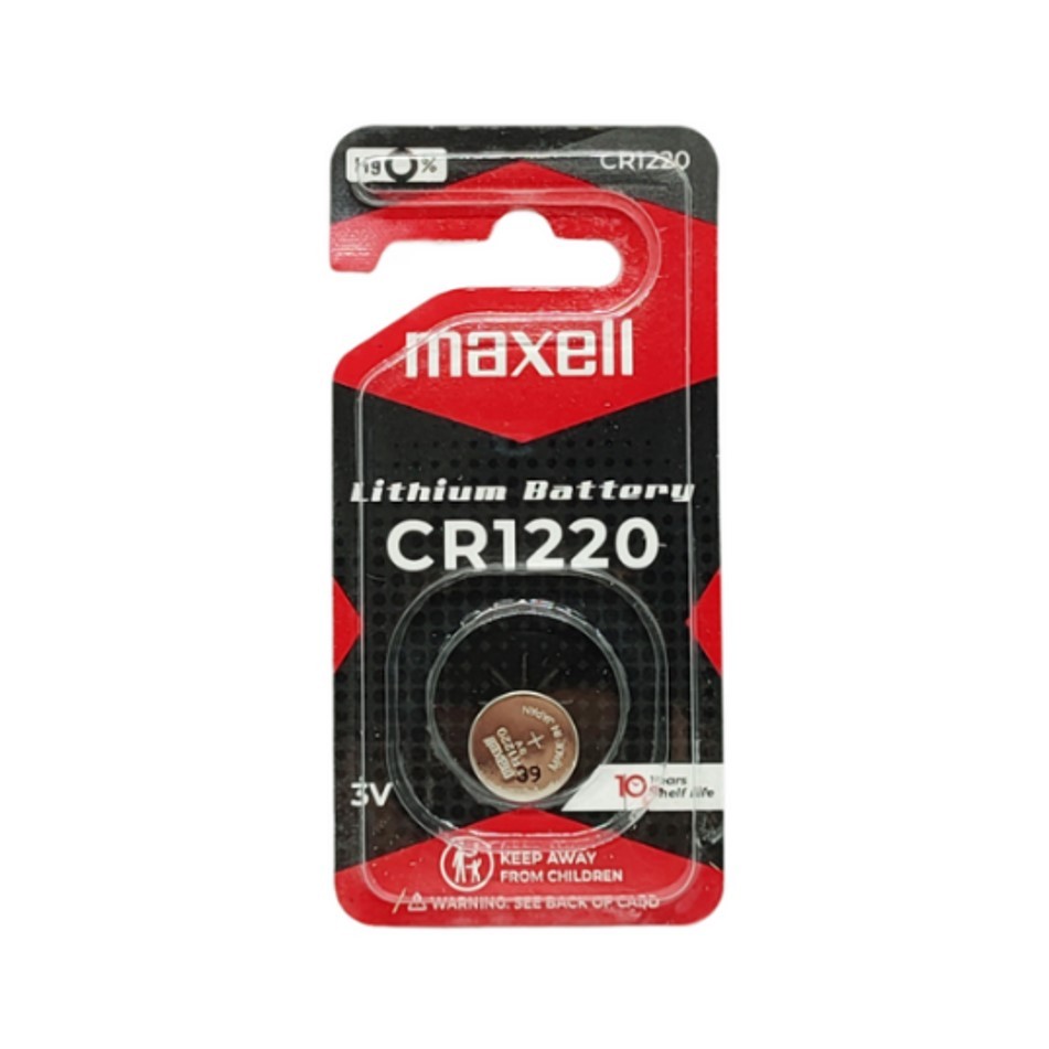 Jual Maxell CR1220 3V Original Maxell Micro Lithium Battery Made In Japan Kemasan 1pcs | Shopee ...