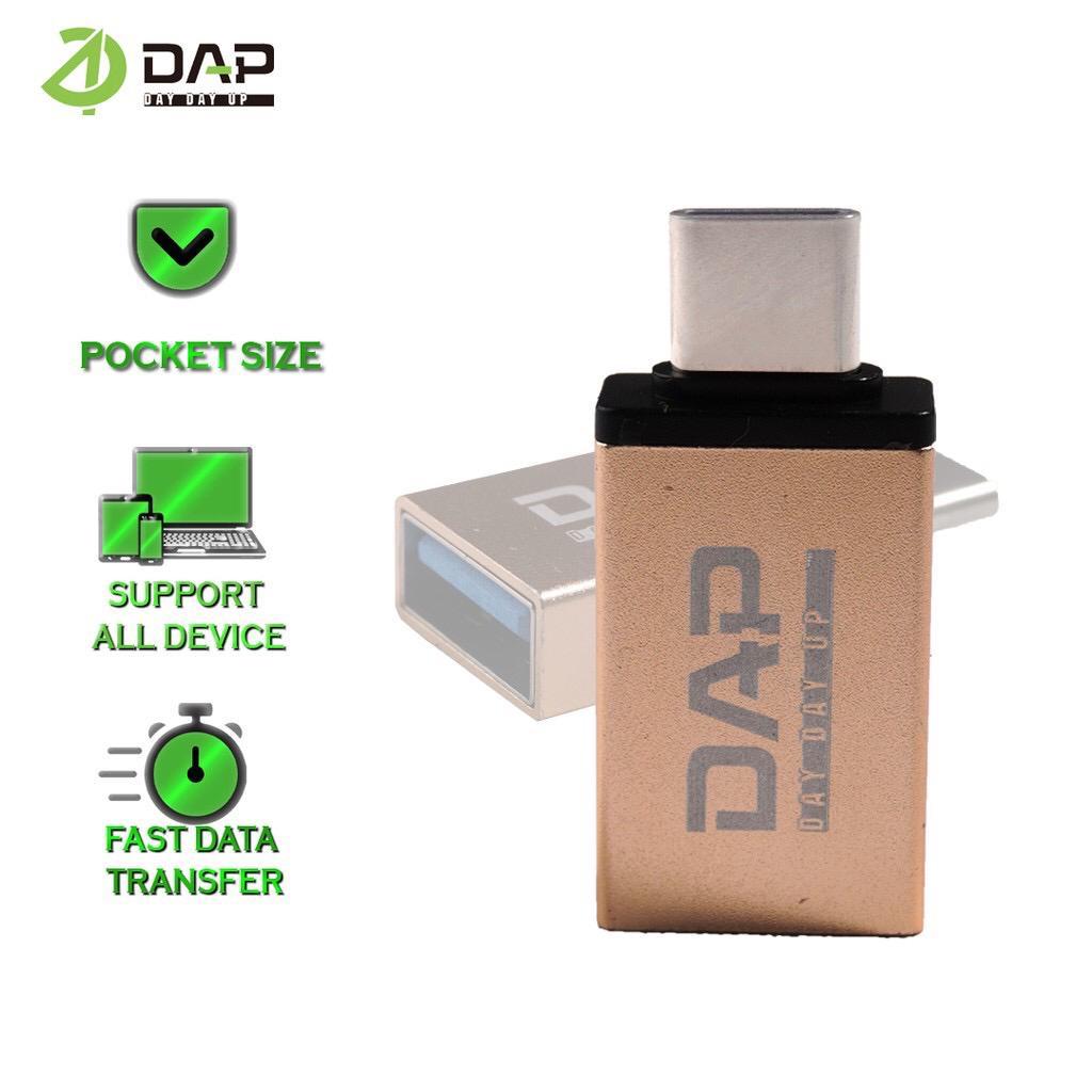 Jual DAP Zinc Alloy USB 3.0 OTG Adapter Type C Interface Device OTG1-C Original 1 PCS | Shopee ...