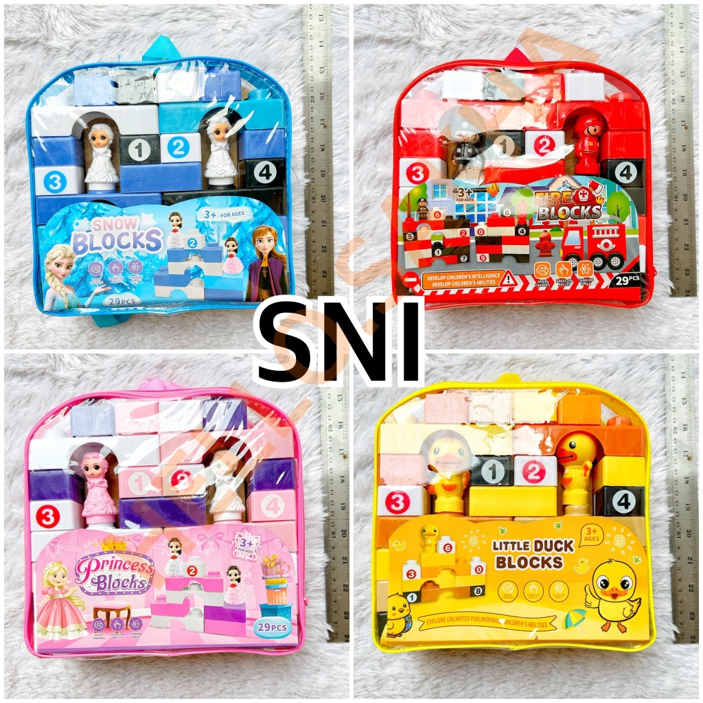 Jual MAINAN NO. 207-15 BLOCKS TAS BONGKAR SUSUN DIY PASANG PASANG SNOW ...