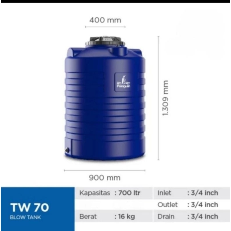 Jual Tangki Air Penguin Toren Air Penguin 700 Liter TW 70 | Shopee ...
