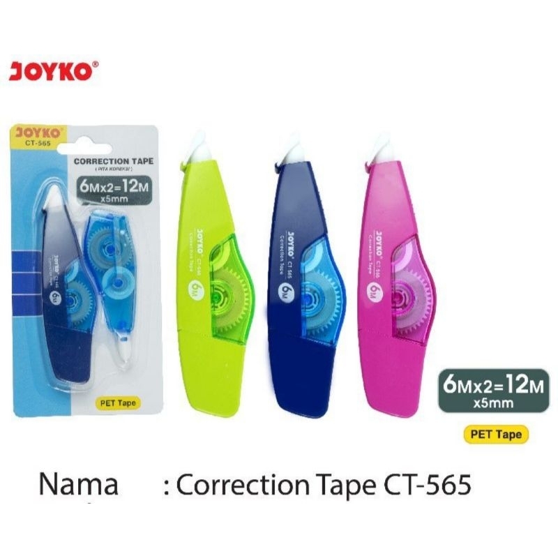Jual Correction Tape Joyko CT-565 (1set) | Shopee Indonesia