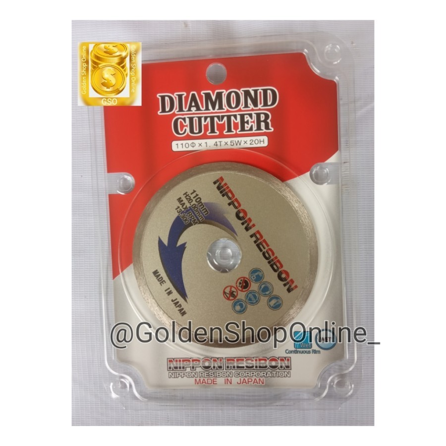 Jual Diamond Wheel Wet Nippon Resibon 4" - 110 mm × 1,4 mm | Shopee ...