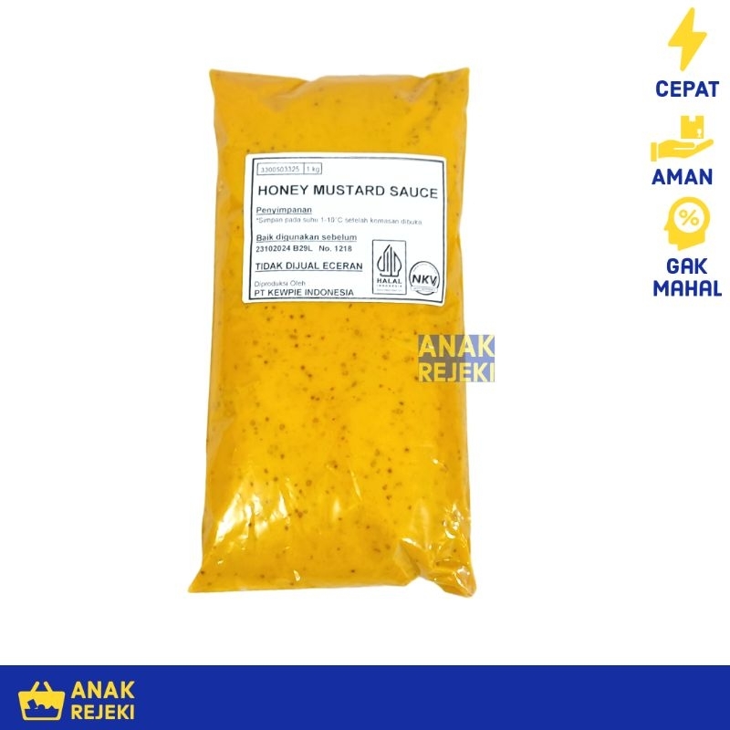 Jual Kewpie Honey Mustard Sauce 1kg - Cooking Sauce Saus Mustard Madu ...