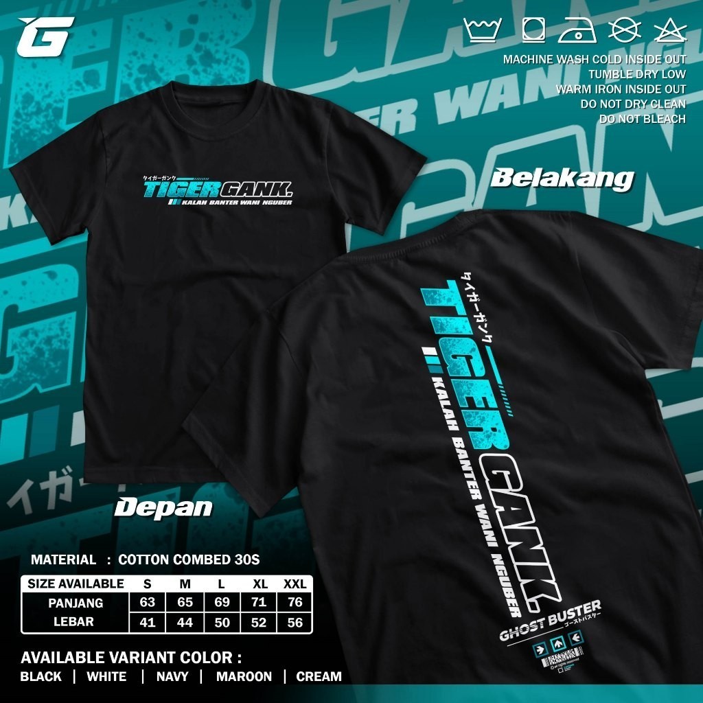 Jual Kaos Racing Tiger Gank Kalah Banter Wani Nguber Baju Distro Motor Herex Honda Gank CB GL MP ...