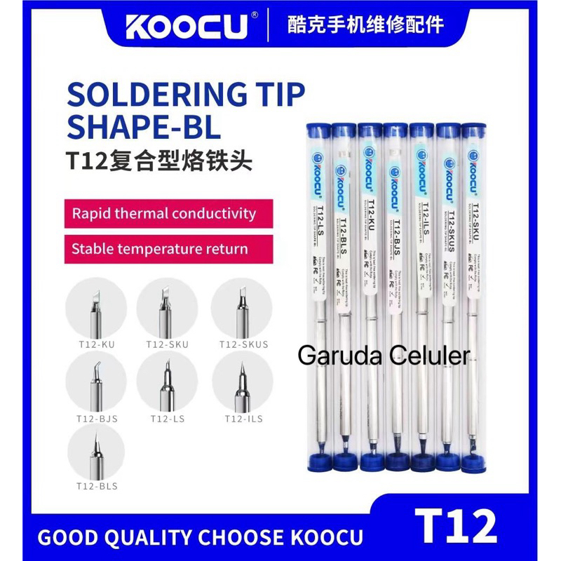 Jual Mata Solder Koocu T12 T12X T12X Plus T12-X Plus T12D T12D+ T12D ...