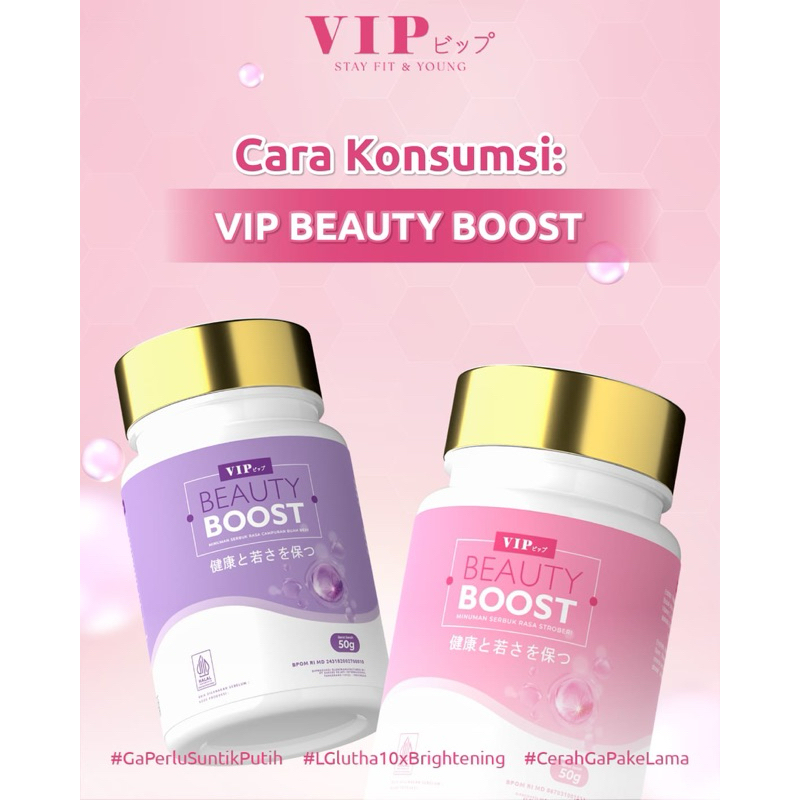 Jual VIP Beauty Boost 10x Brightening Formula rasa Mix Berry dan ...
