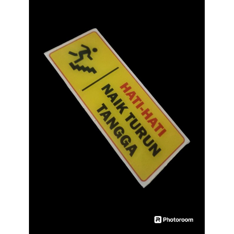 Jual sign board akrilik hati² naik turun tangga/ukuran 22x9cm | Shopee ...