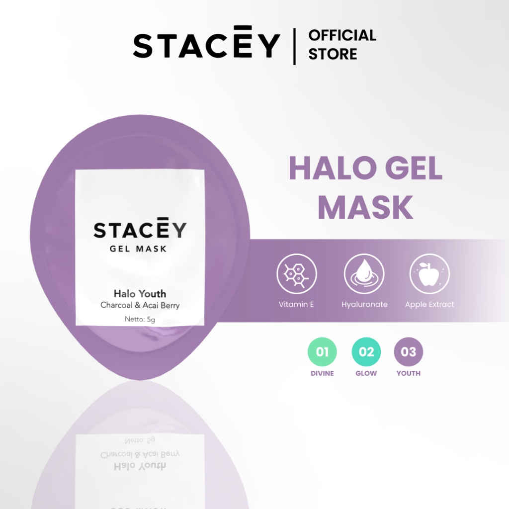 Jual Stacey Halo Gel Mask - Masker Jelly Whitening and Brightening ...