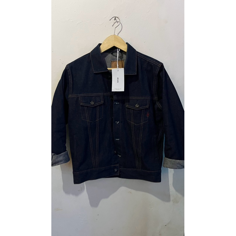 Jual aye and co salomon type III indigo jacket 15oz | Shopee Indonesia