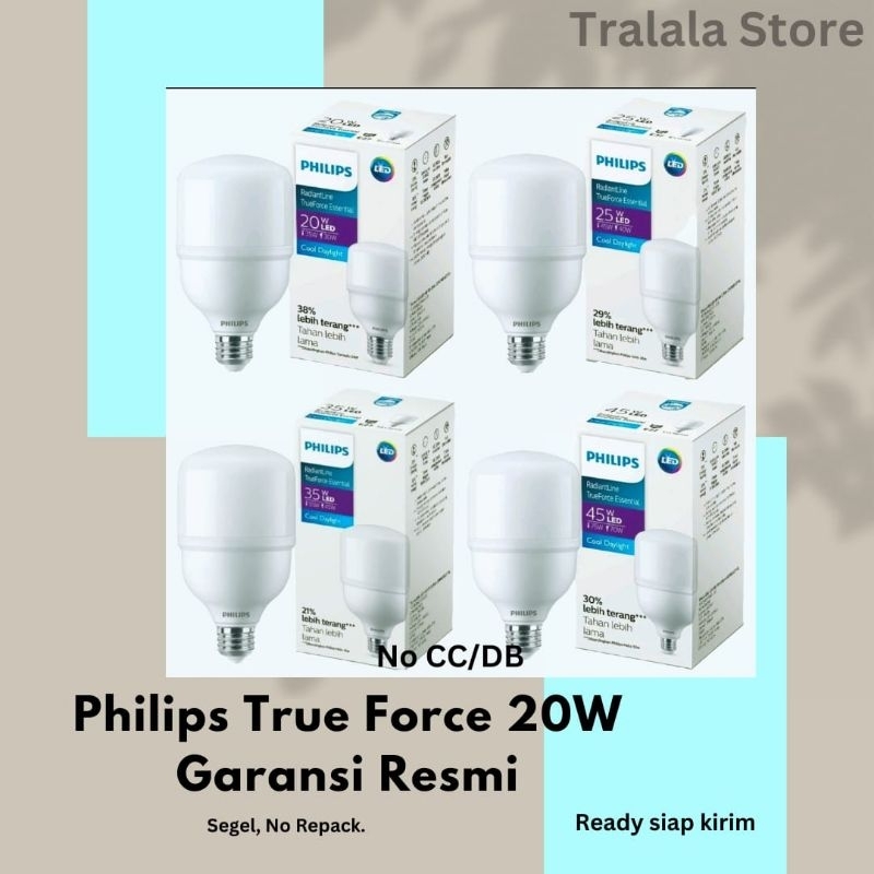 Jual Philips RadiantLine TrueForce Essential 20W 20Watt 20 Watt Lampu Putih True Force | Shopee ...