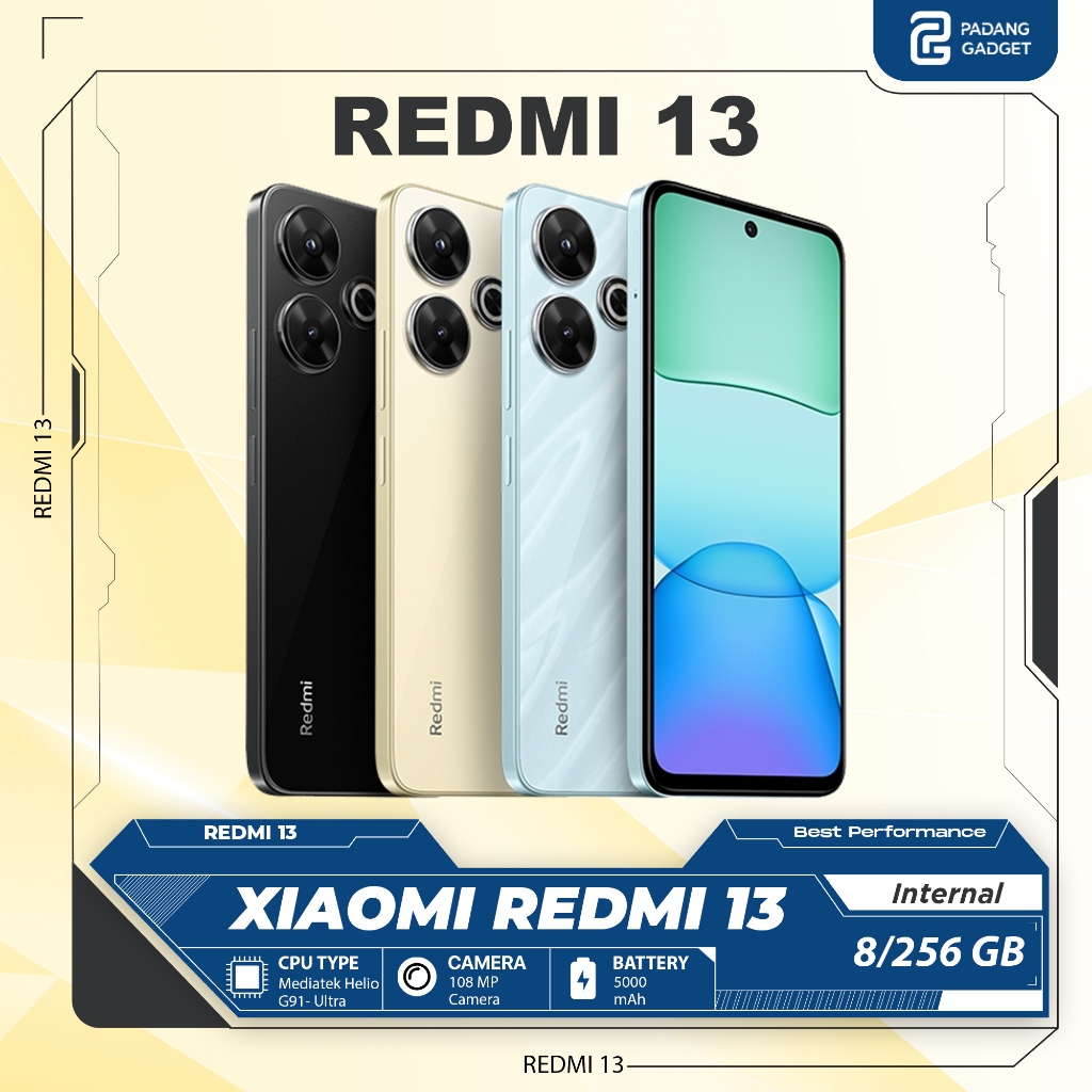 Jual Xiaomi Redmi 13 8GB/256GB Extended Ram 108 MP MediaTek Helio G91 ...