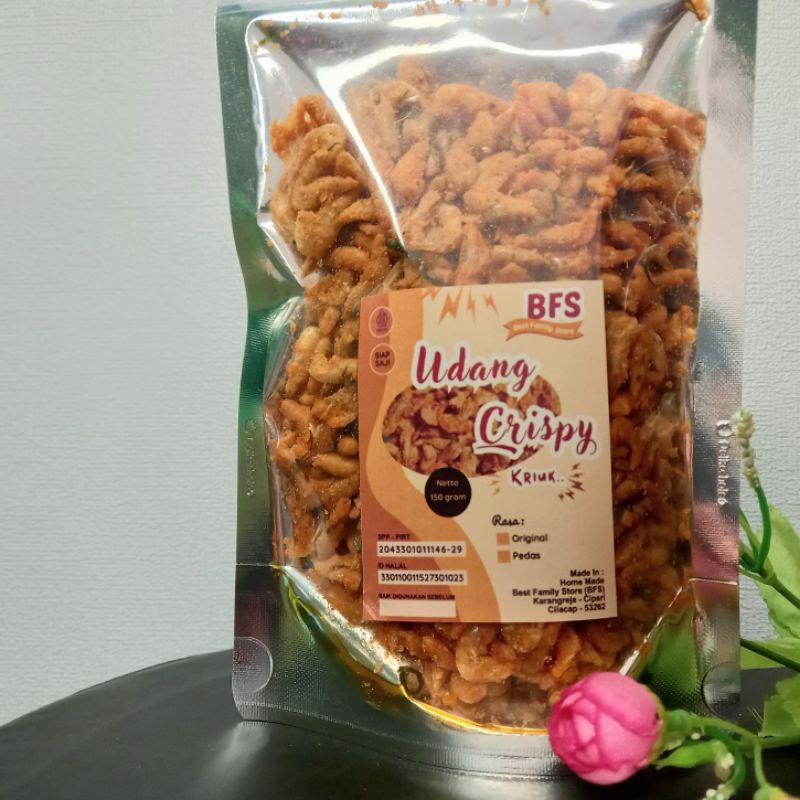 Jual UDANG GORENG TEPUNG CRISPY KRISPI 150 gram berukuran Kecil Udang ...