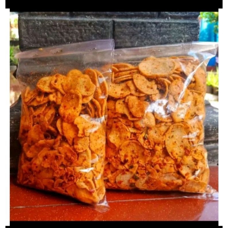 Jual basreng koin/pipih bumbu basah 250gr | Shopee Indonesia