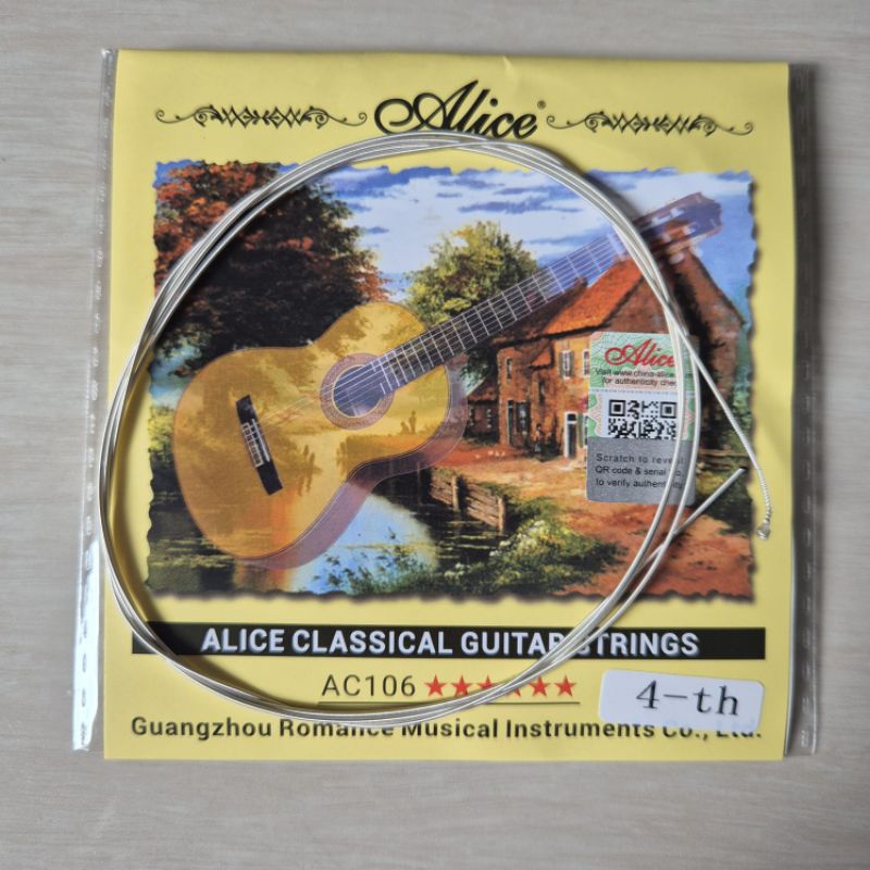 Jual Senar gitar satuan nilon no 4, senar nilon alice 1 buah | Shopee ...