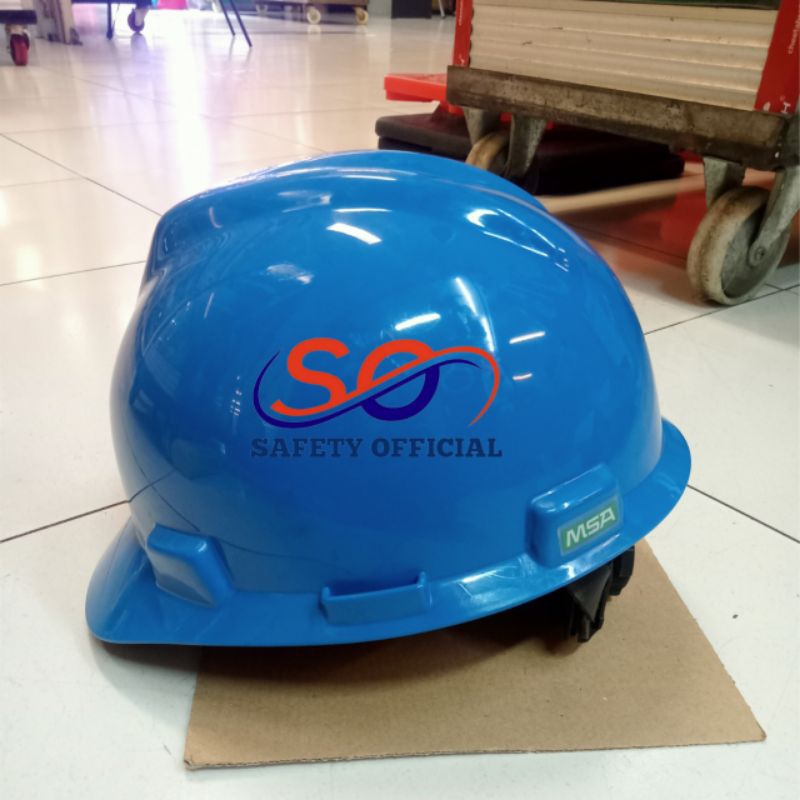 Jual Helm Safety / Helm Proyek MSA ORI V-GARD Fastrack - Biru | Shopee ...