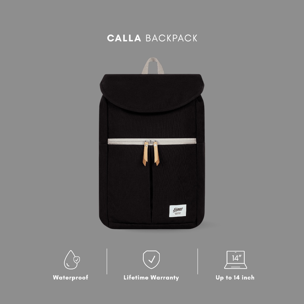 Jual Bigmo Tas Ransel Wanita Water Resistant Water Proof Calla Black ...