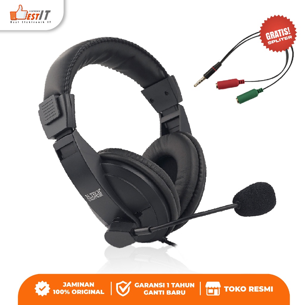 Jual Headset Gaming Mtech A4 Gratis Audio Spliter | Shopee Indonesia