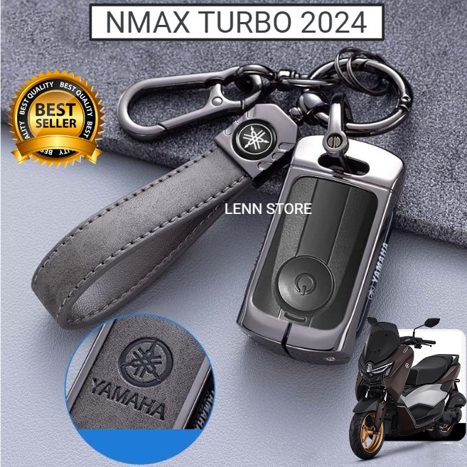 Jual Cover Sarung Kunci Remote Kulit Logam YAMAHA NMAX TURBO 2024 2025 ...