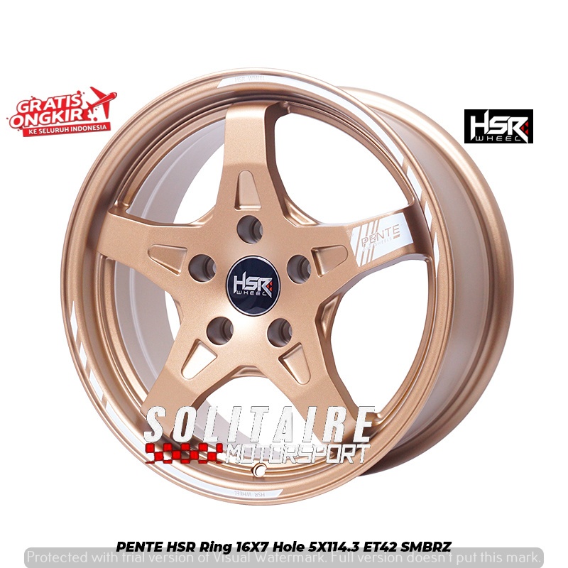 Jual PELEK RACING HSR PENTE RIN 15 5X114 COCO UNTUK INNOVA ERTIGA XL7 ...