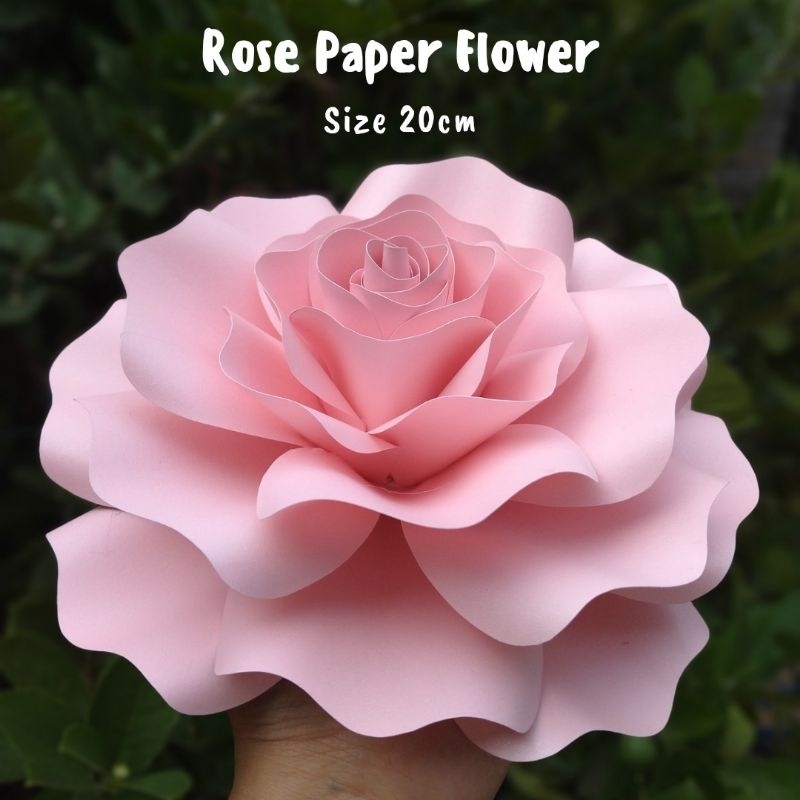 Jual Paper Flower Backdrop Bunga Kertas size 20cm dekorasi panggung ...