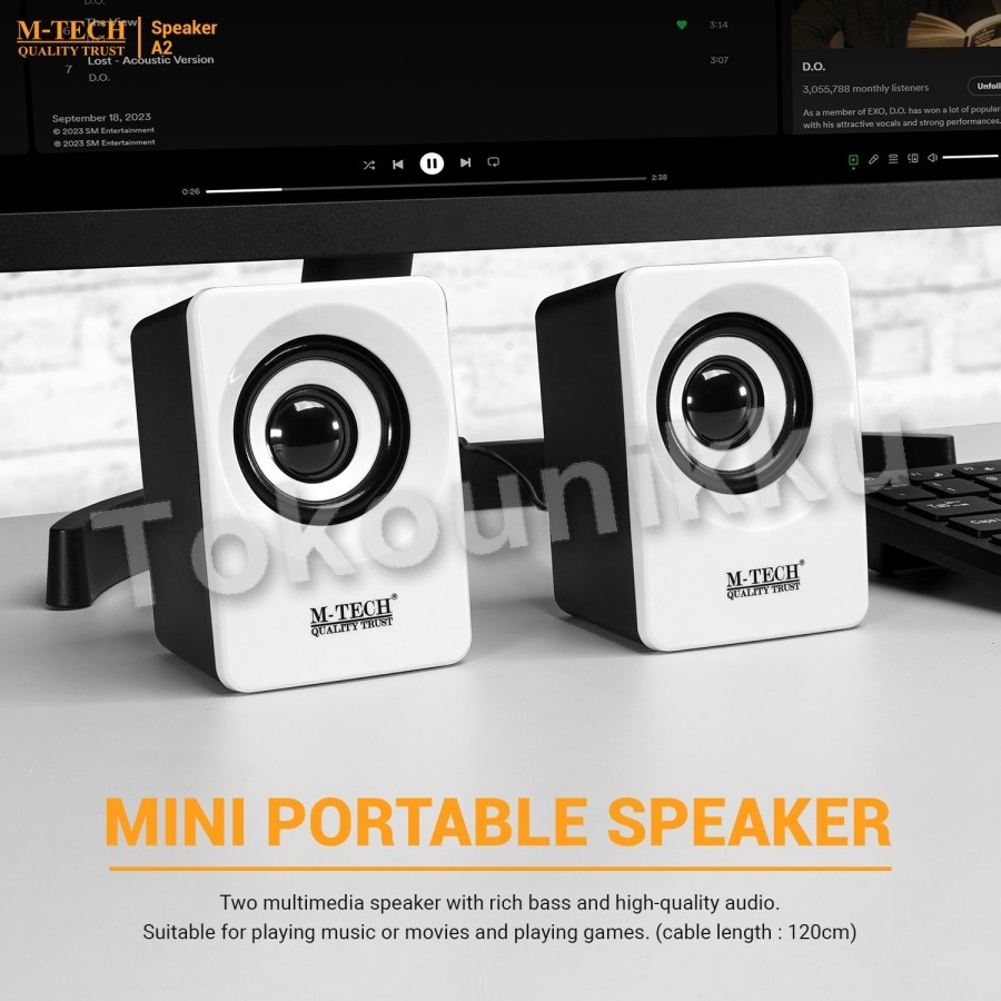 Jual Speaker M-Tech A2 Multimedia PC Komputer Laptop | Shopee Indonesia