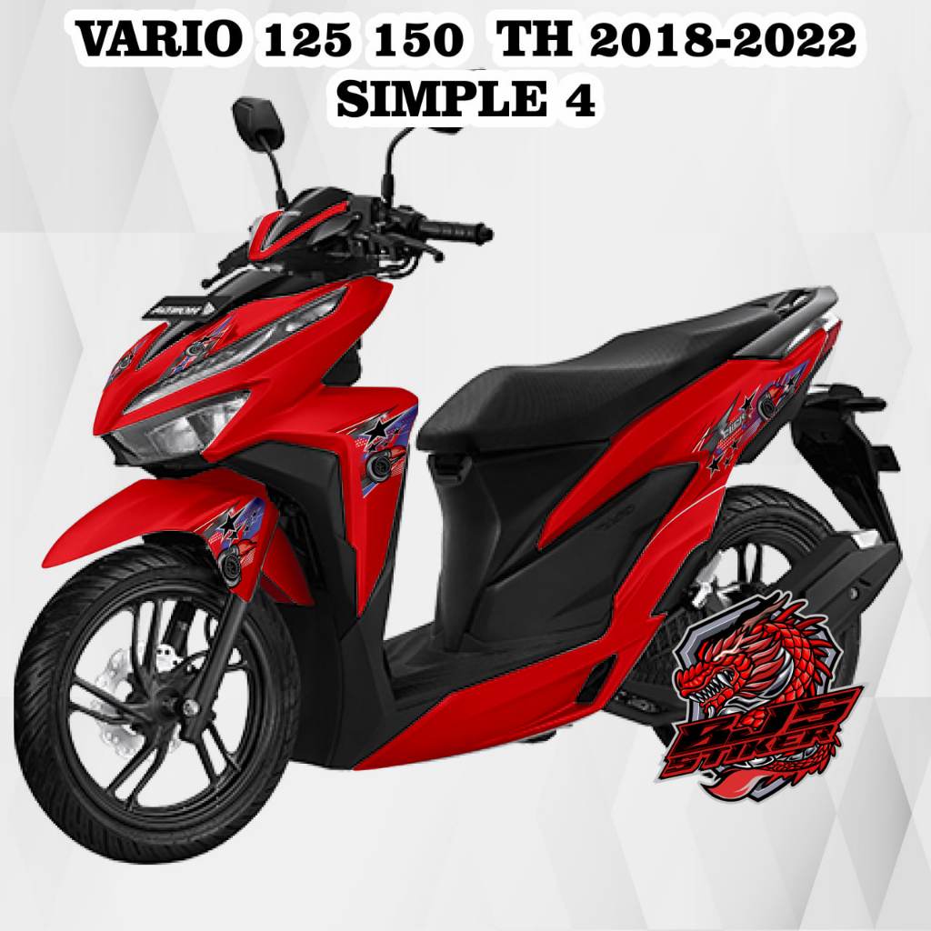 Jual stiker vario 125 vario 150 simple 3 - stiker decal vario 125 vario ...
