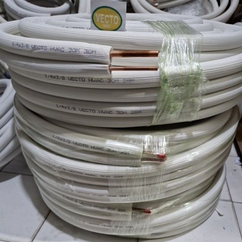 Jual Pipa Ac Vecto 1/4 3/8 1Roll 30m | Shopee Indonesia