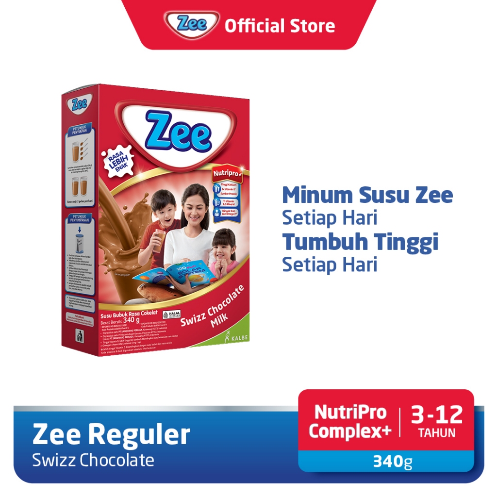 Jual Zee Reguler Swizz Chocolate Milk 340gr | Shopee Indonesia