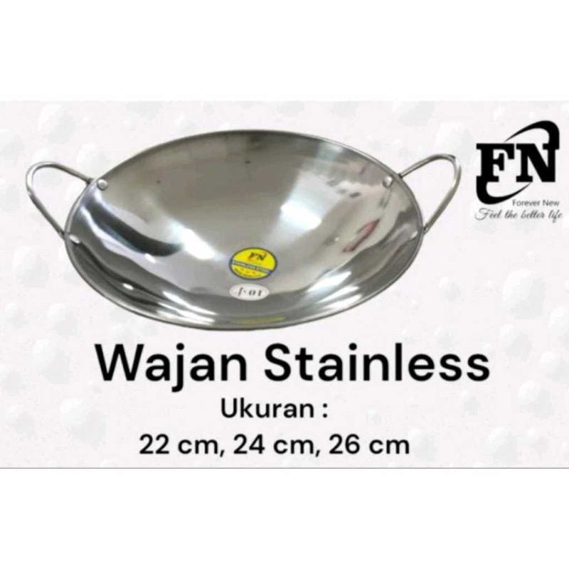 Jual KUALI MINI FN / WAJAN MINI STAINLESS STEEL TEBAL / WAJAN ...