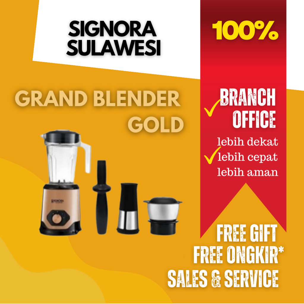 Jual Signora Grand Blender Gold Khusus Area Sulawesi | Shopee Indonesia