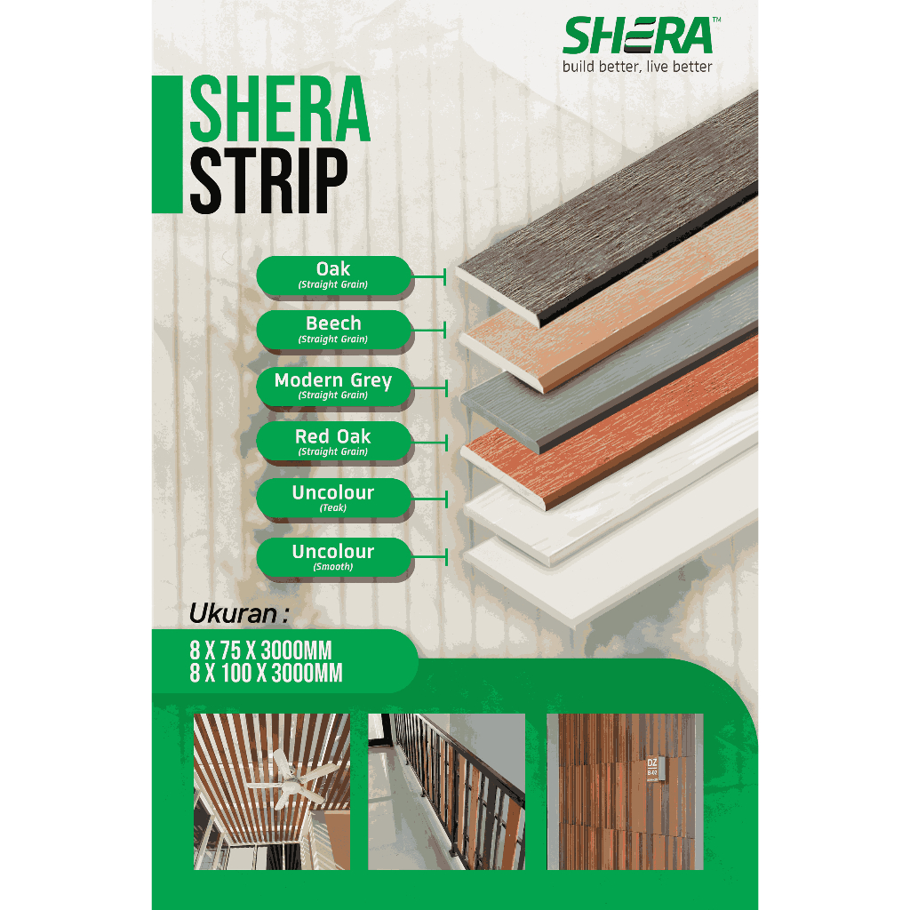 Jual SHERA STRIP SERIES WALL DECOR V CUT | Shopee Indonesia