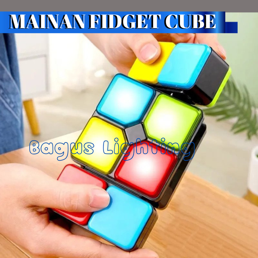 Jual Mainan Fidget Rubik Cube Puzzle Flip Slide 4 Mode Game Folding ...